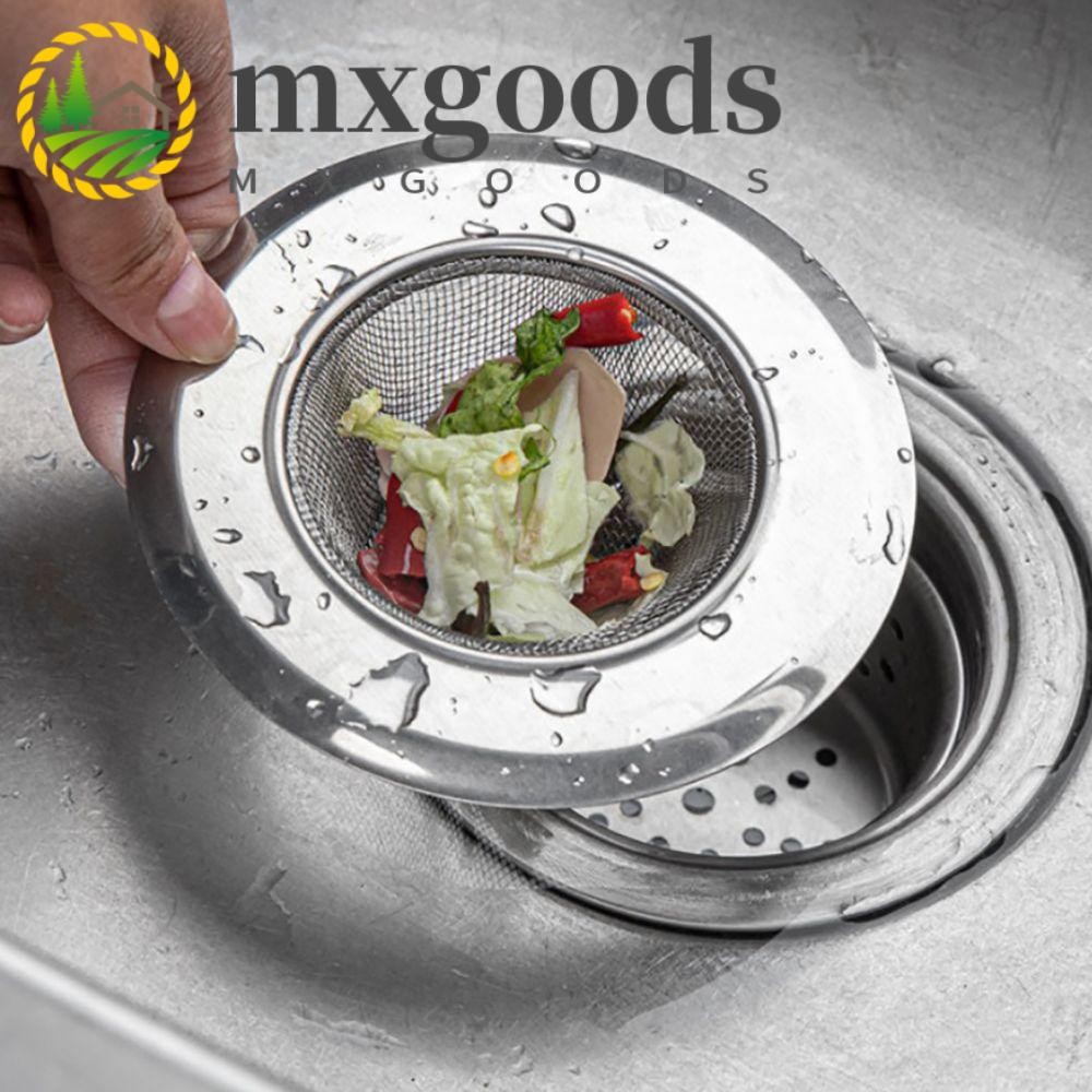MXGOODS Sink Strainer Home Shower Food Slag Plug Bathtub Stainless Steel Drain Hole Filter ...