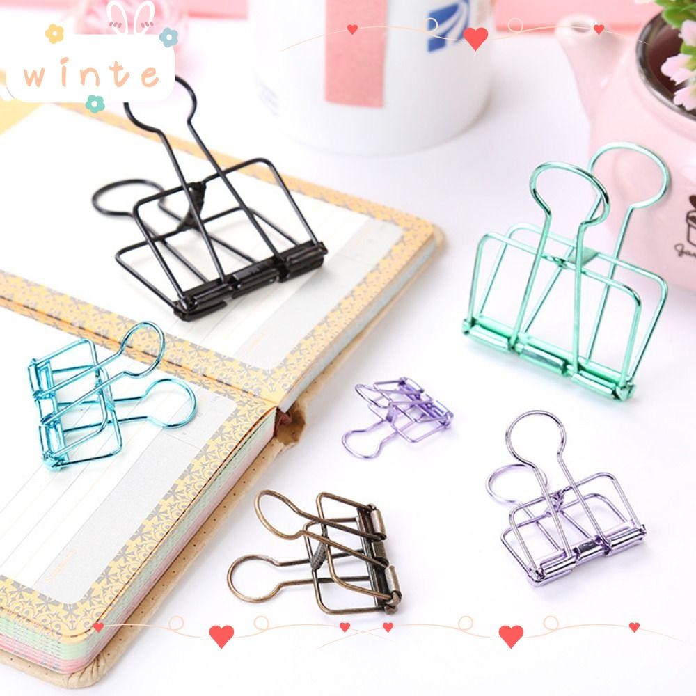 WINTE Paper Clip, Office Study Photo Clamp Binder Clips, Desk Organizer ...