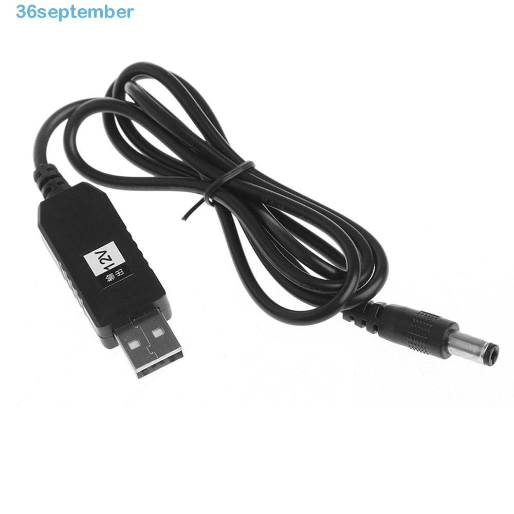 SEPTEMBER Step-up Cord Modem Fan Extension Boost Cable 100cm DC Power ...