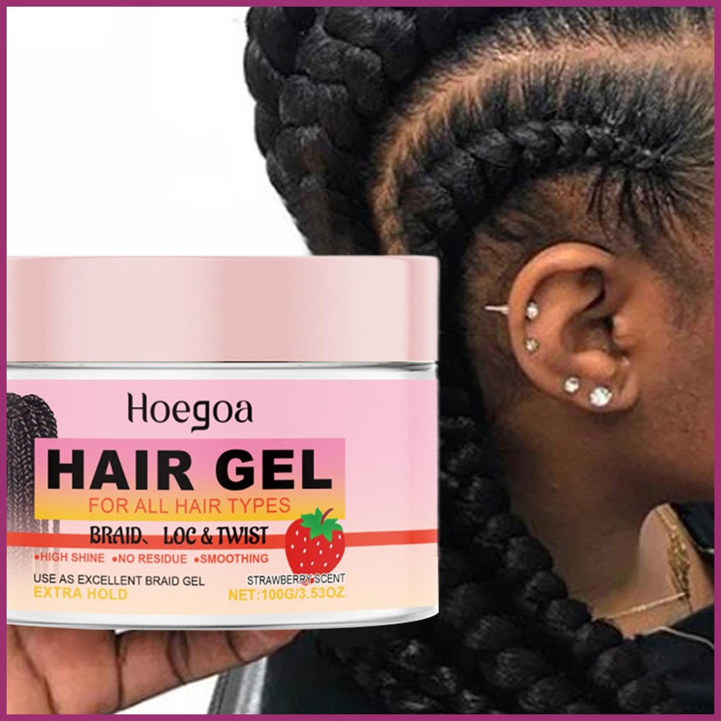 Braid Gel Extreme Hold 100g Dirty Braid Styling Gel Moisturizing Hair ...