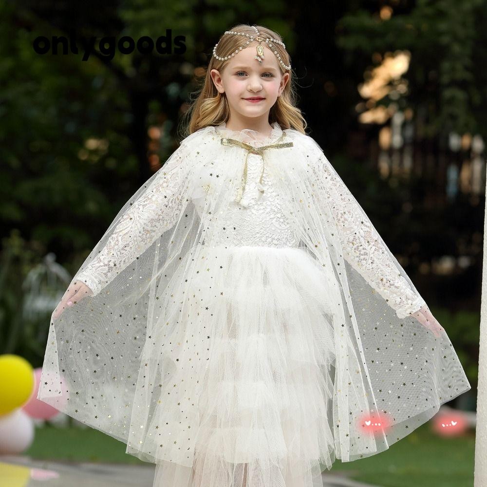 ONLYY Girls Princess Cape, Carnival Party Clothes Girl Sequins Costume ...