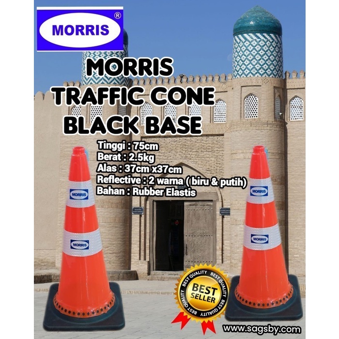 Traffic CONE/CONE BLACK BASE 75CM | Shopee Malaysia