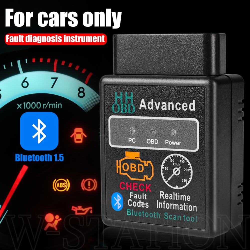OBD2 V1.5 Bluetooth Diagnostic Scanner / Professional Car Bluetooth ...