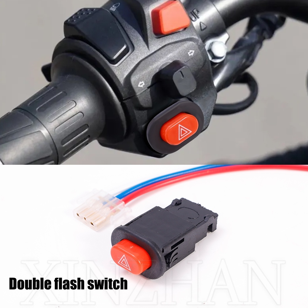 Emergency Signal Lamp Button / Motorcycle Double Flash Switch / Scooter ...