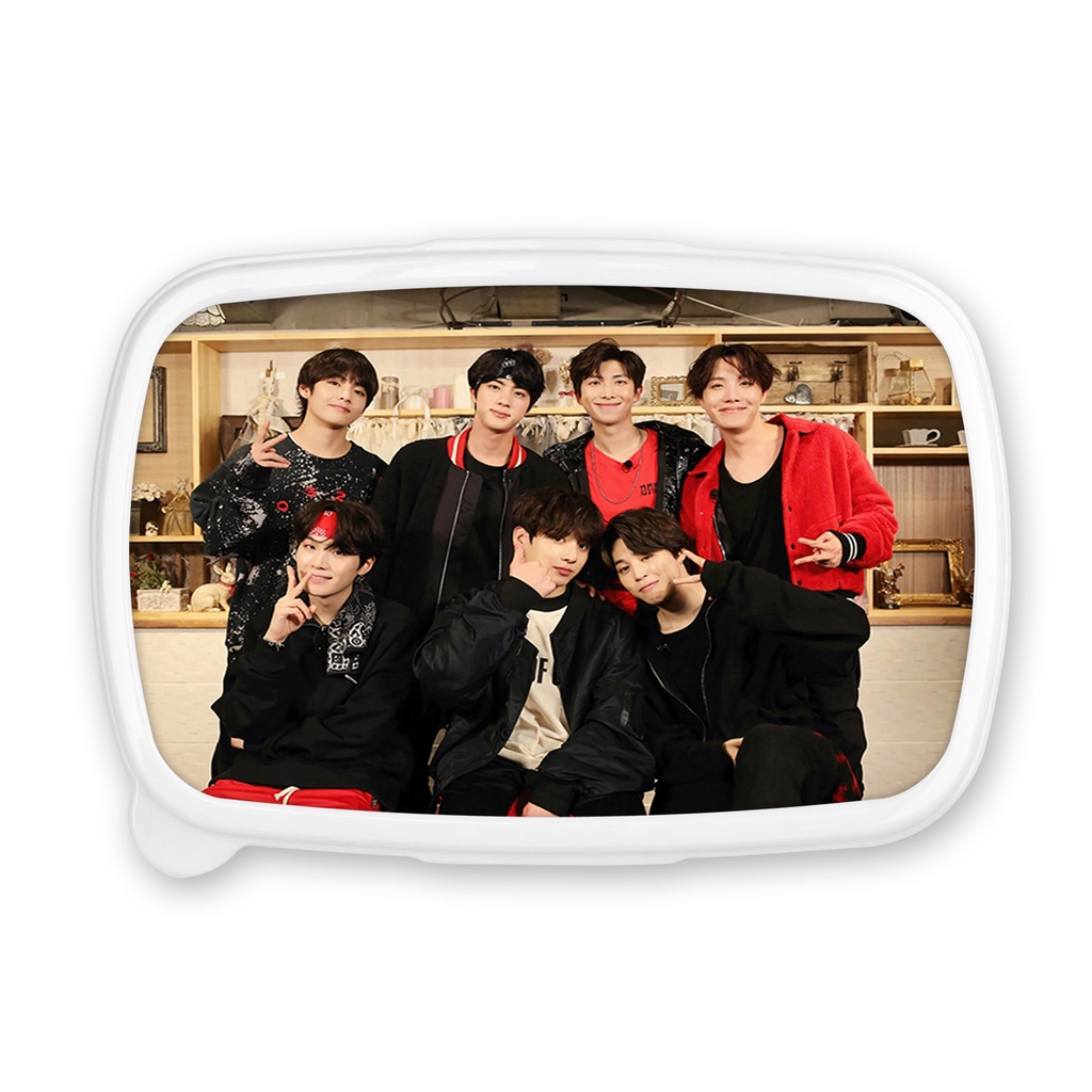 BTS Lunch Box 2-Compartments anime hot games plastic bento box Food ...
