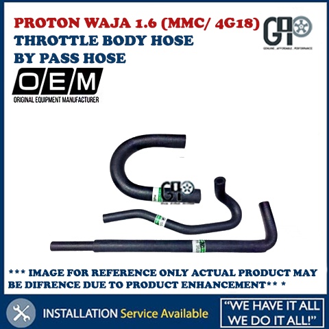 PROTON WAJA 1.6 (MMC/ 4G18) THROTTLE BODY HOSE & BYPASS HOSE SET/ 3 ...