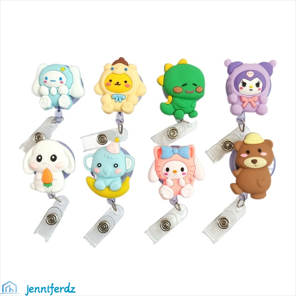 JENNIFERDZ Retractable Badge Holder, Purin Name Tag Nurse Badge Reel ...