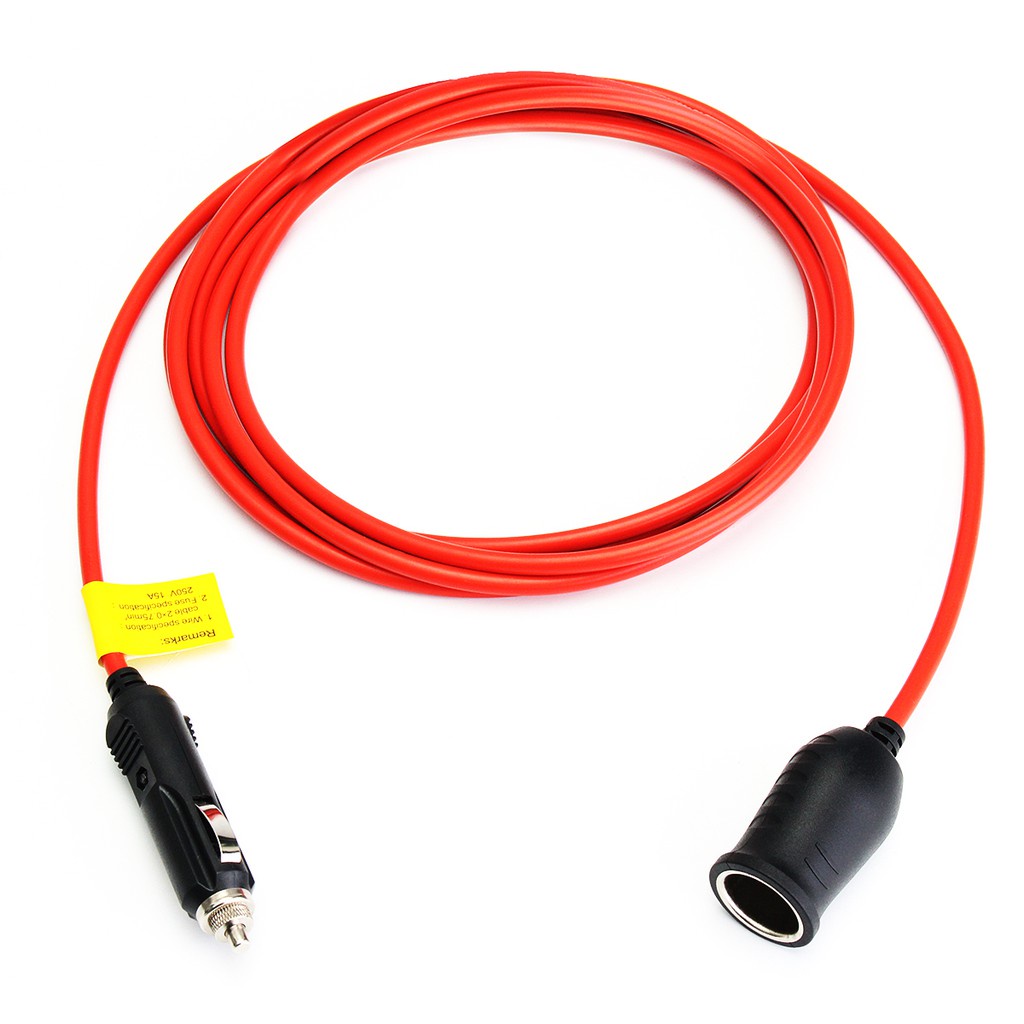 *Ready Stock* 12V Car Lighter Socket Extension Cord 3.6m/12ft Fused ...