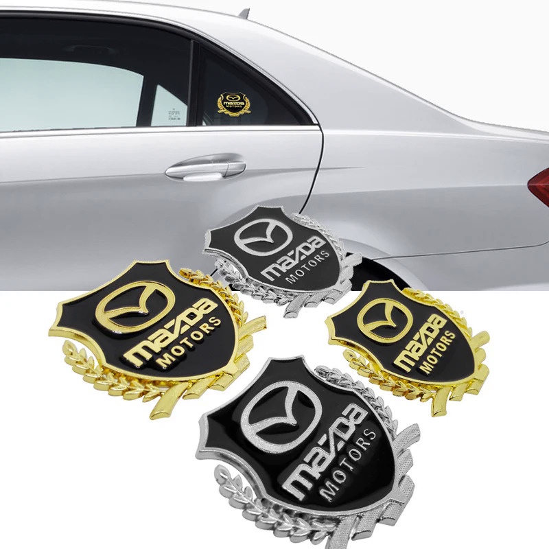 2pcs Car Styling Auto Body Sticker Metal Emblem Decal for Mazda 2 3 6 ...