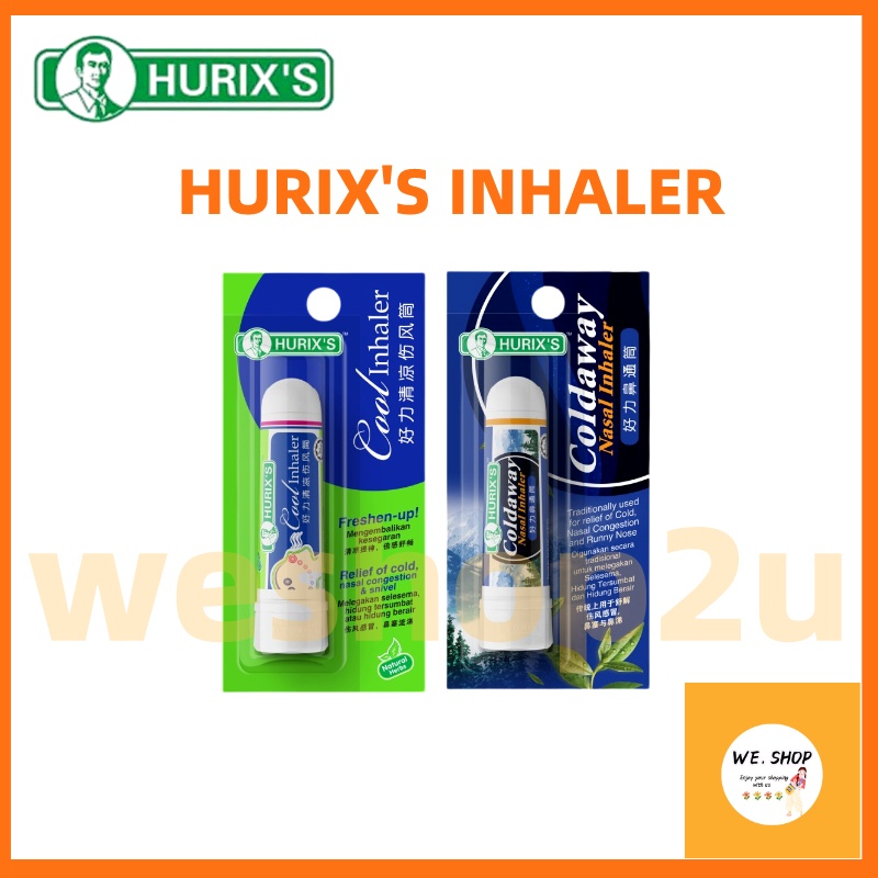 READY STOCK!!!HURIX'S INHALER (COOL OR COLDAWAY INHALER) | Shopee Malaysia