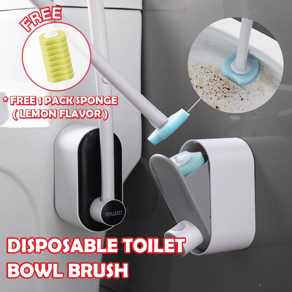 Wahaha Disposable Silicone Toilet Bowl Brush Cleaner Berus Toilet ...