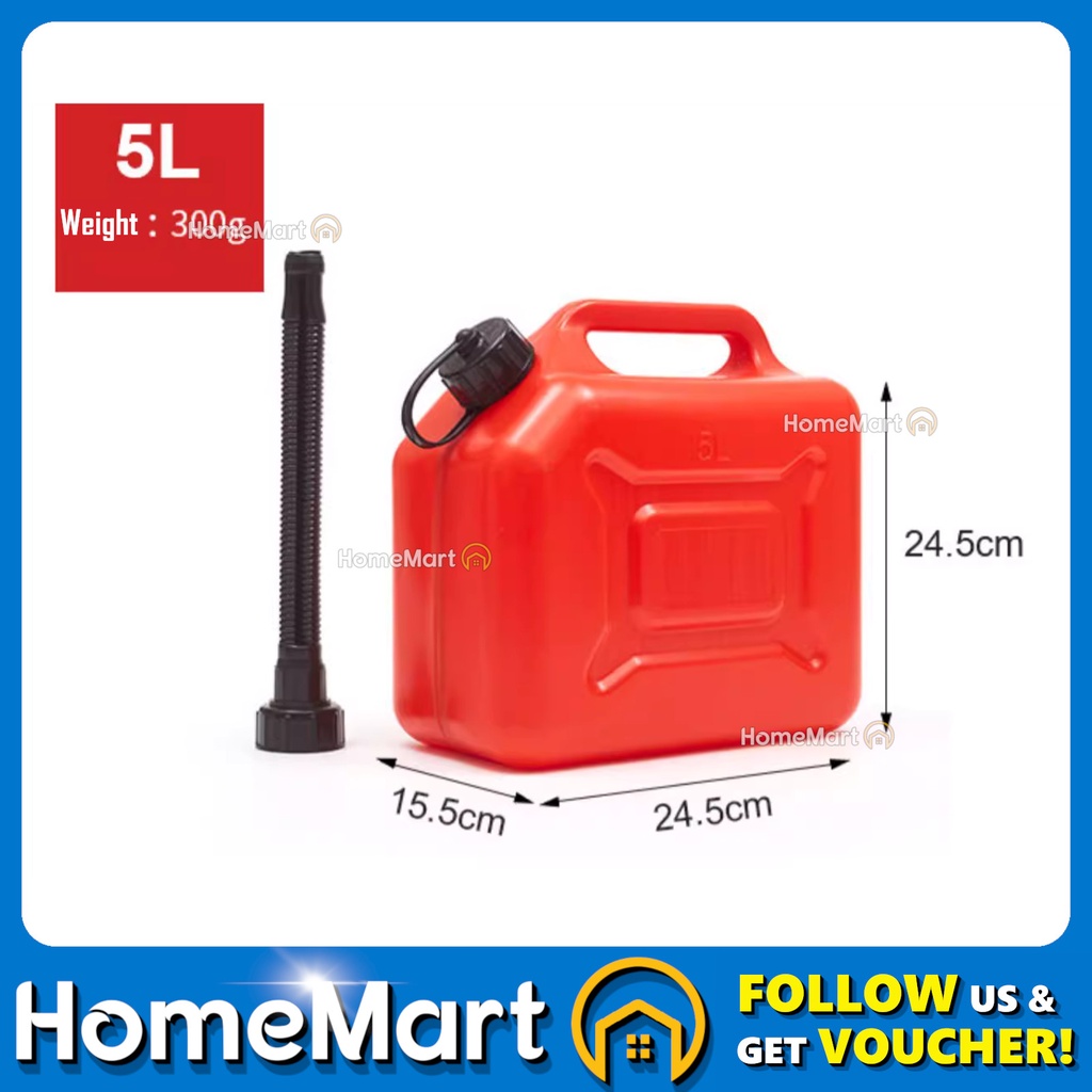 Tong Minyak Petrol Spare Fuel Tank Bottle Petrol Gasoline Oil Tank Botol Minyak Petrol Bottle ...