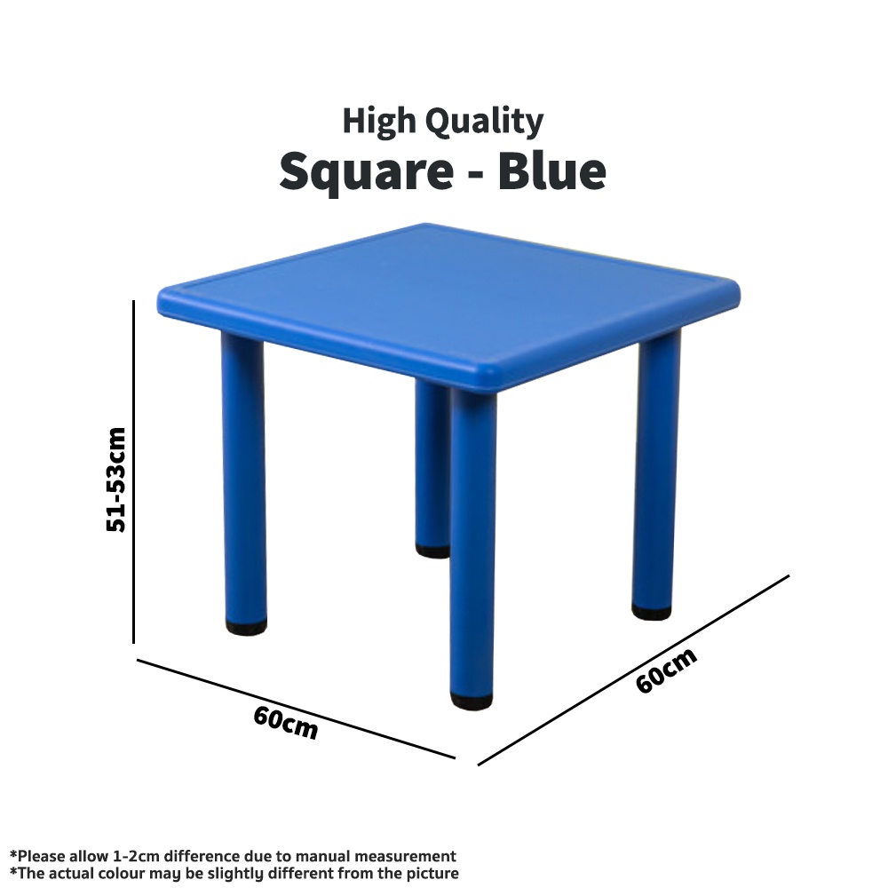 KINDERGARTEN TABLE -SQUARE Meja Taska Meja Tadika Kids Children Table ...