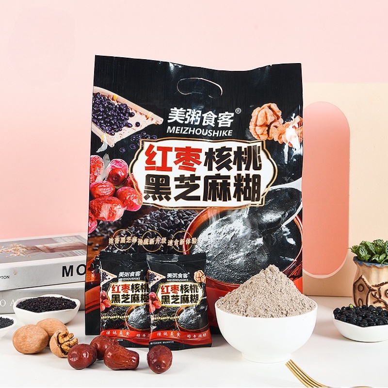 ZEJUN 500G bag of red dates, walnuts and black sesame paste | Shopee ...