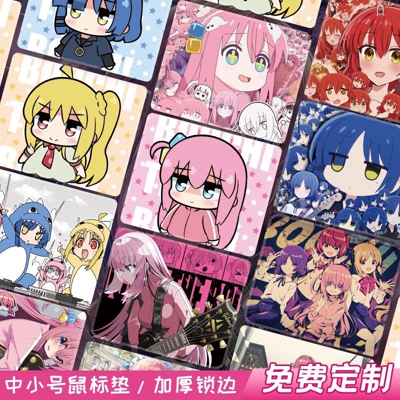 Bocchi the rock Mouse Pad Small Size Bocchi Sauce Rainbow Summer Kita ...