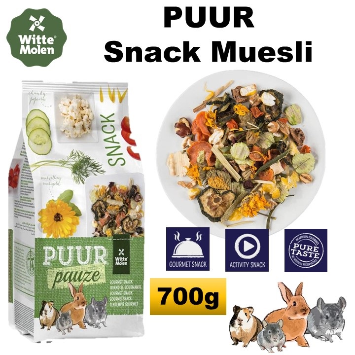Witte Molen - Puur Snack Muesli -700g/ Hamster Rabbit Rodents & Small ...