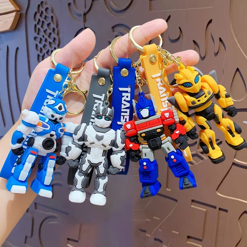 Transformers Movie Robet KeyChains Silicone Transformer Bumblebee ...