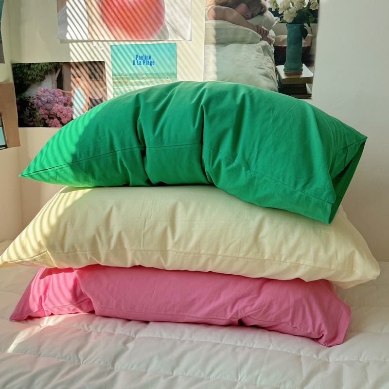 Hot Sale Plain Color 100%cottonPillowcase Envelope Pillowcase 48*74cm ...