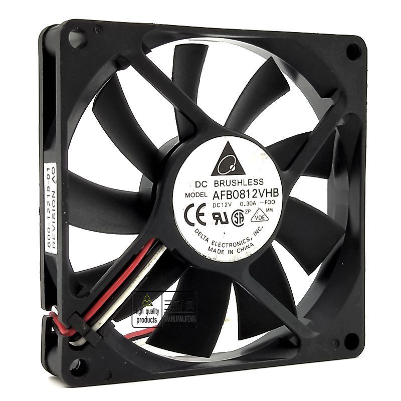 Dc Delta 8015 AFB0812VHB 12V 0.30A Double Ball CPU Industrial Chassis Cooling Fan | Shopee Malaysia