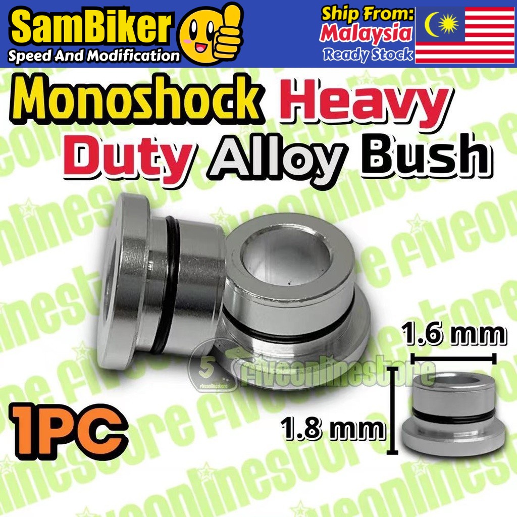 1PCS Monoshock Bush Absorber Rubber & Alloy Bush Replacement Heavy Duty ...
