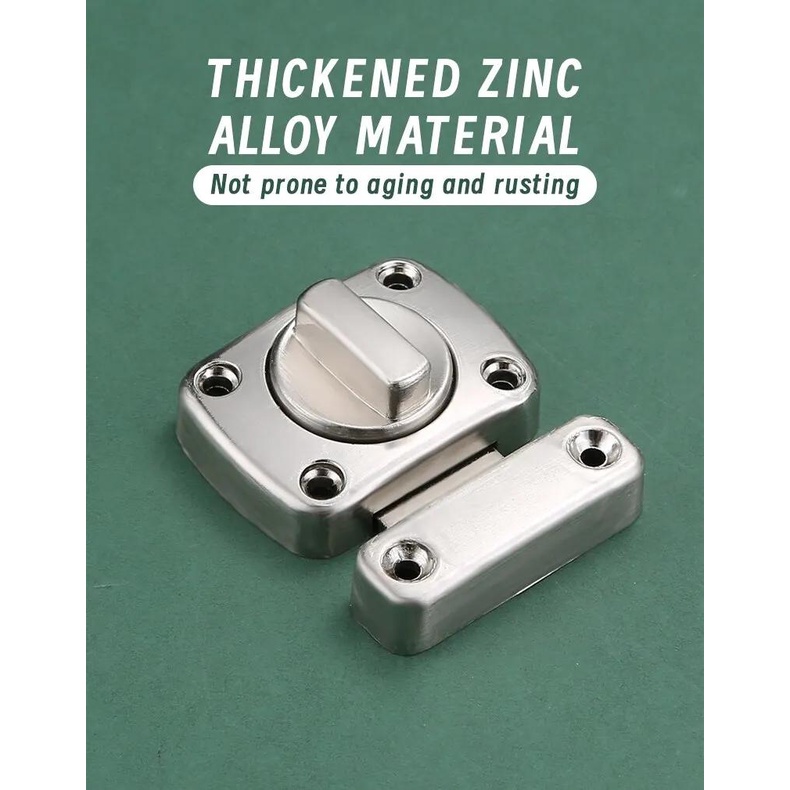 2pc Home Security Latch Rotate Bolt Latch Gate Latches Door Slide Lock ...