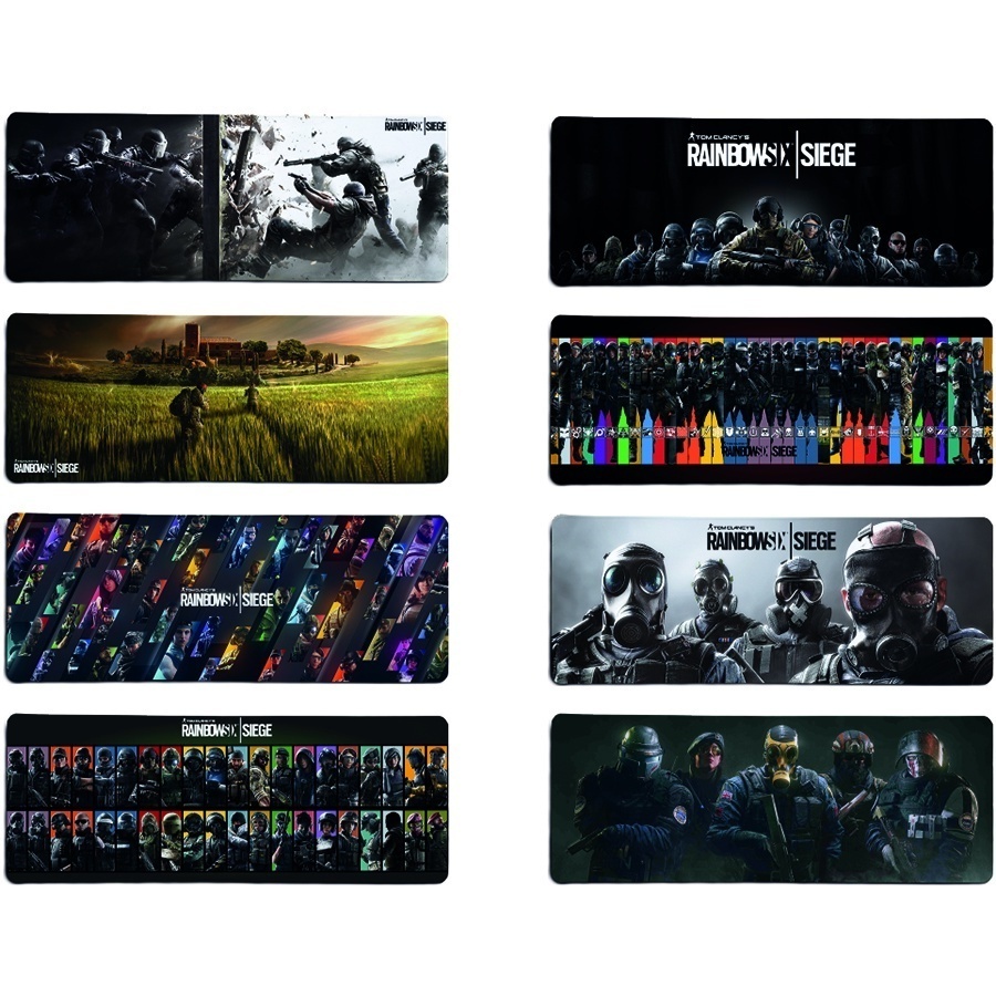 rainbow tom six clancy's ubisoft 800mm*300mm gaming mouse pad | Shopee ...