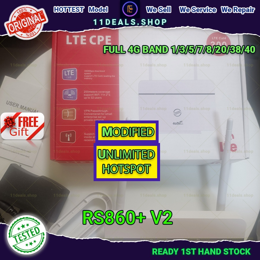 🔥C300 Modifiied Unlimited Modem Hotspot C300+ Oem 4G LTE CPE OLAX RS980 ...