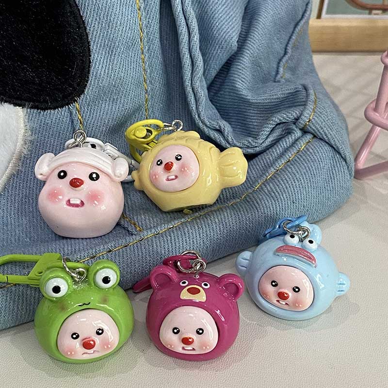 Ins Plush Keyring Cute Cartoon Loopy Keychain Lovely Bag Pendant Mini ...