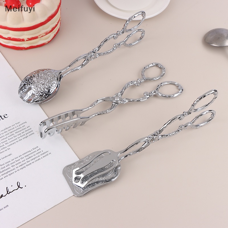 [Meifuyi] Vintage Style Fruit Salad Cake Clip Buffet Food Tong Gold ...