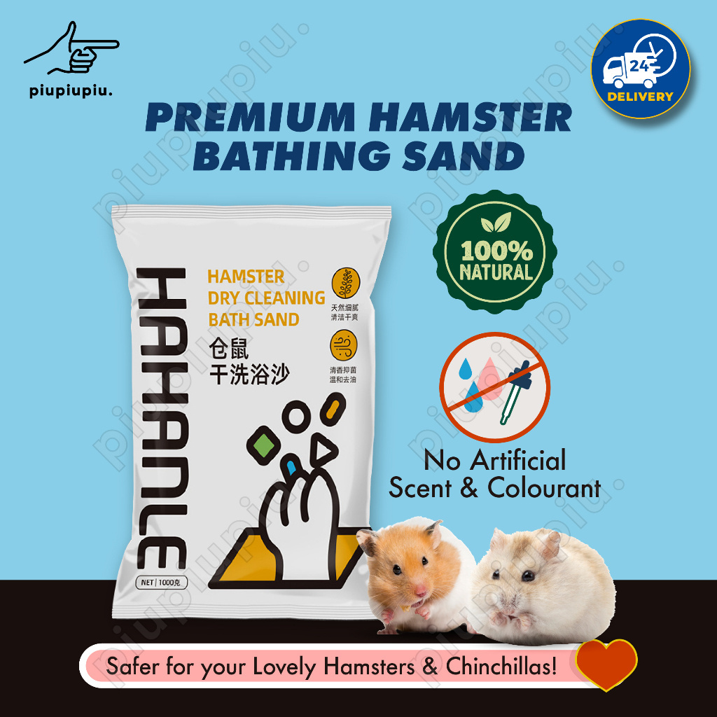 【𝟮𝟰𝗵𝗿 𝗦𝗵𝗶𝗽】PREMIUM HAMSTER BATHSAND 500g 1kg Natural Non-Scented ...