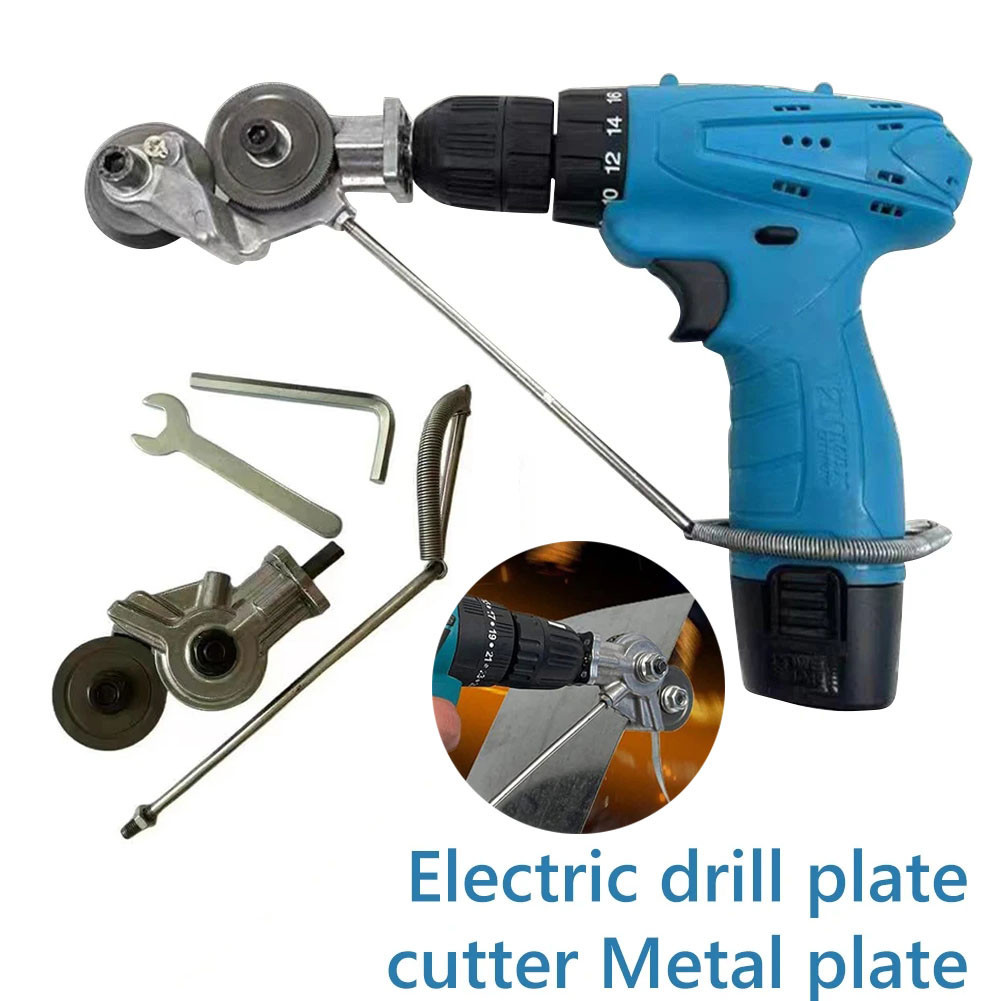 Electric Drill Plate Cutter Metal Sheet Cutter Precise Cutting Portable ...