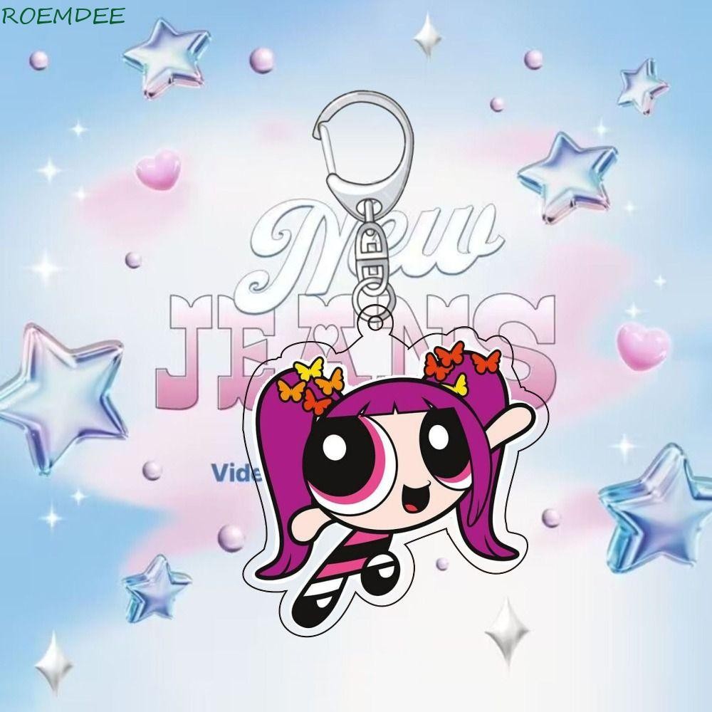 ROEMDEE The Powerpuff Girls Keychain, Minji Hanni NewJeans Keyring ...