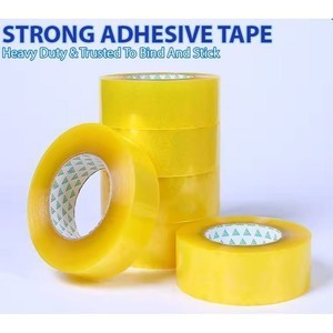Packer Packing Transparent Yellow Tape Heavy Duty Strong Adhesive ...