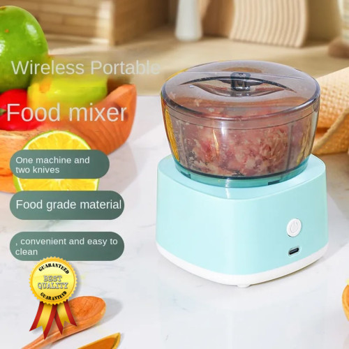 Mini Mixer Food Processor Mincer with 2 Blades, Steel Meat Grinder, Egg ...