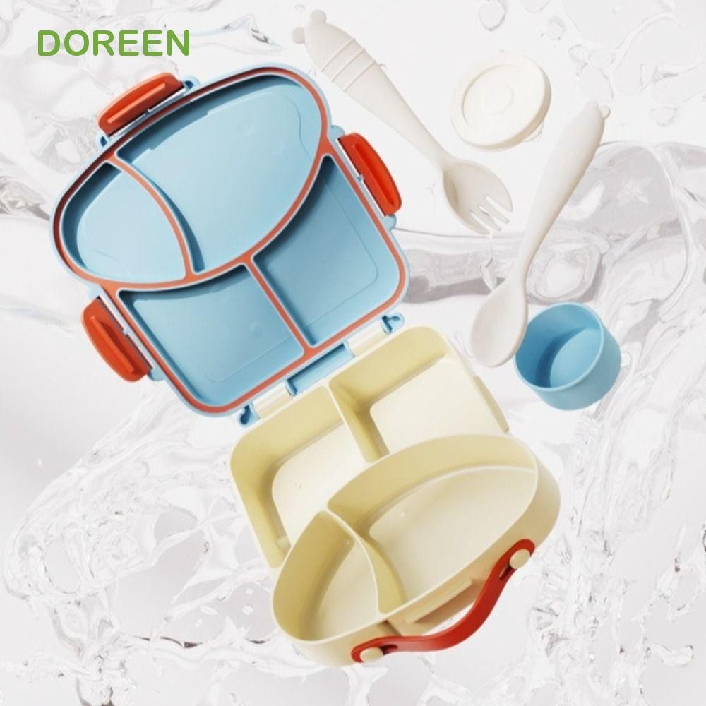 DOREEN Lunch Box, Toast Shape Microwavable Food Container, Creative ...