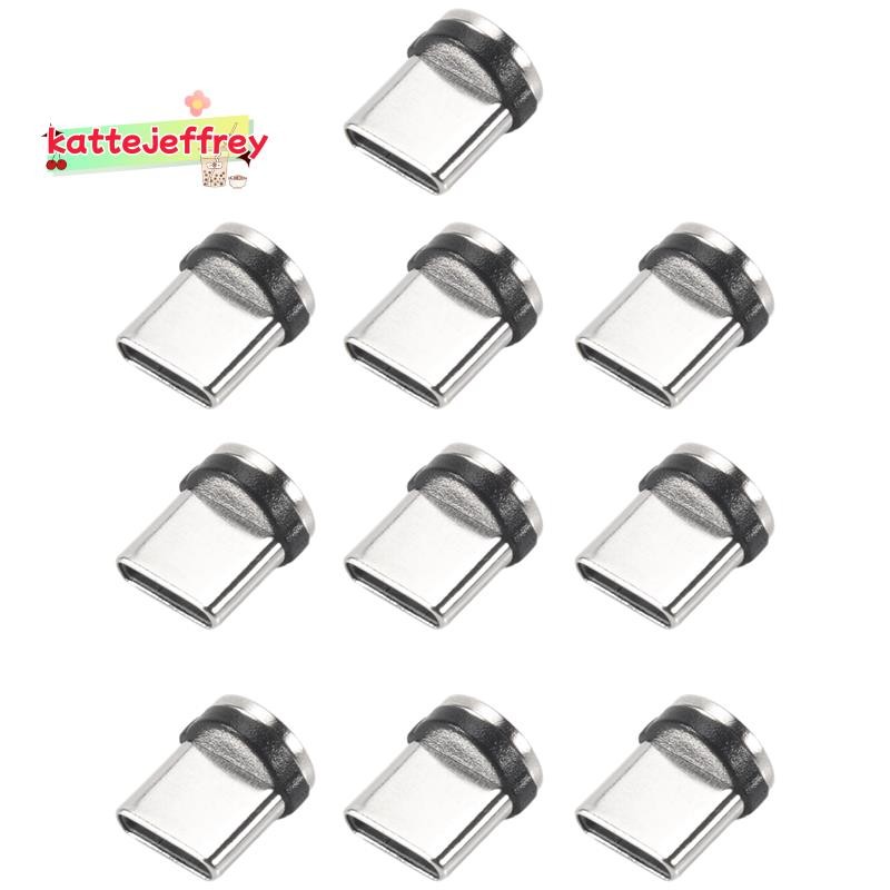 10PC/SET Round Magnetic Cable Plug 8 Pin Type-C Plugs Fast Charging ...