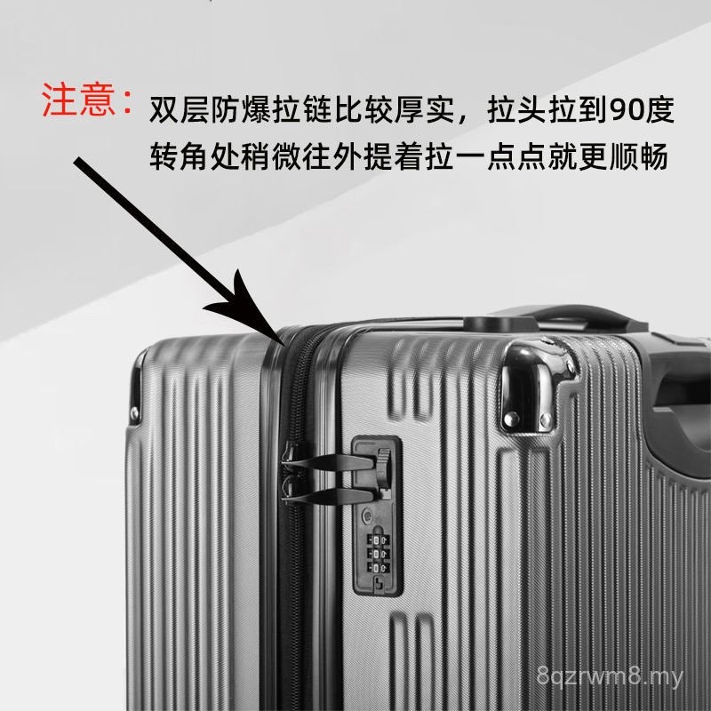 Beg Beg Tebal Tahan Lama dengan Roda, Zip Kalis Letupan Dua Lapisan ...