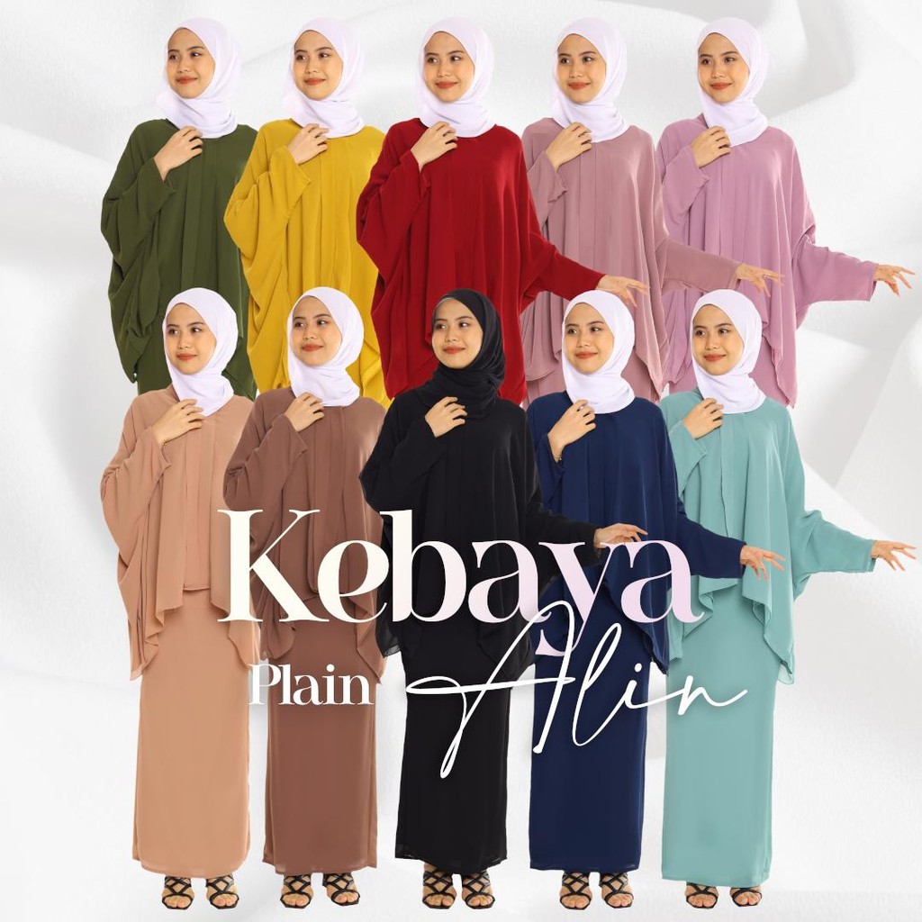 2025 KEBAYA PLAIN ALIN BY JAKEL | Shopee Malaysia