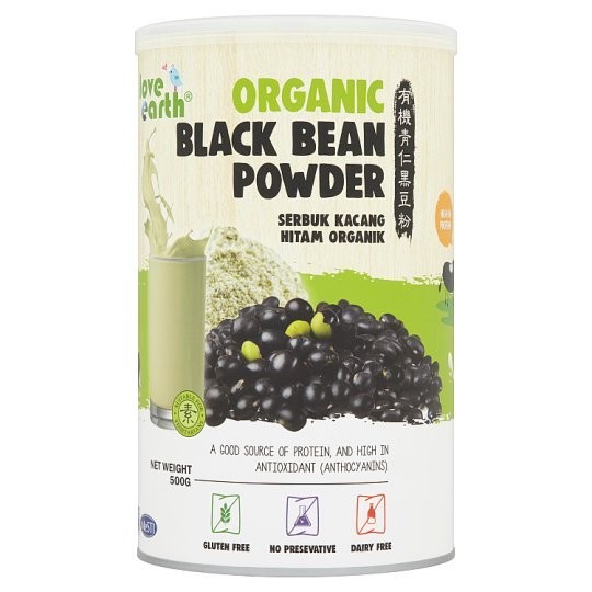 Love Earth Organic Black Bean Powder 500g – High Protein & Fiber ...