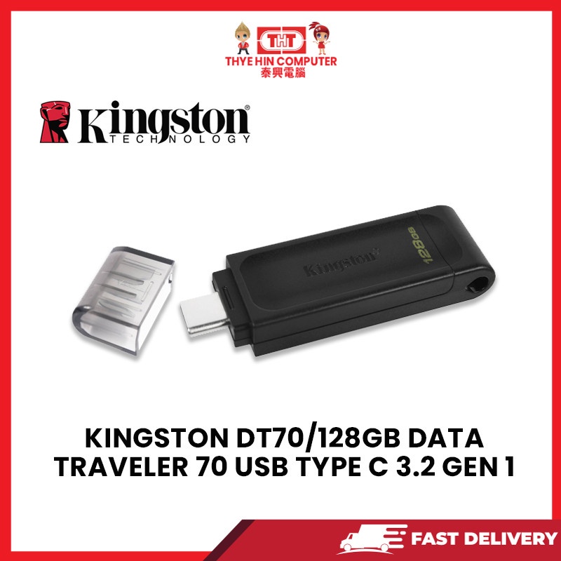 KINGSTON DT70/128GB DATA TRAVELER 70 USB TYPE C 3.2 GEN 1 PENDRIVE | Shopee Malaysia