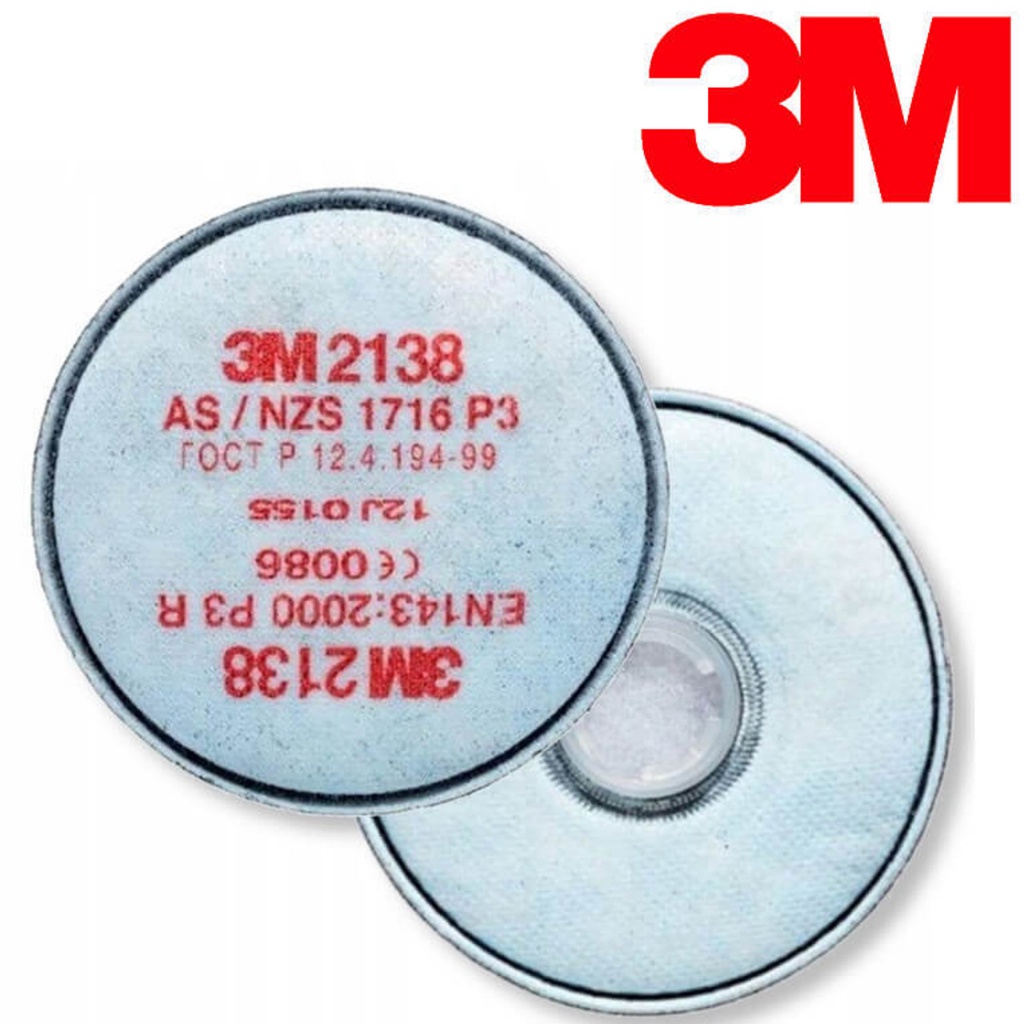 3M 2138 & 2135 P3 R Filter/ Particulate 2091 2097 6000 6500QL 7500 ...