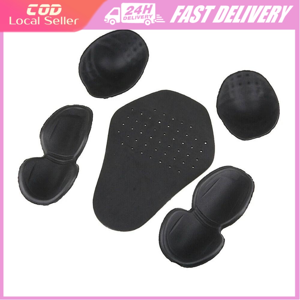 5Pcs/Set Shoulders Knee and Elbow Pad Guard Protection Jacket Lining ...