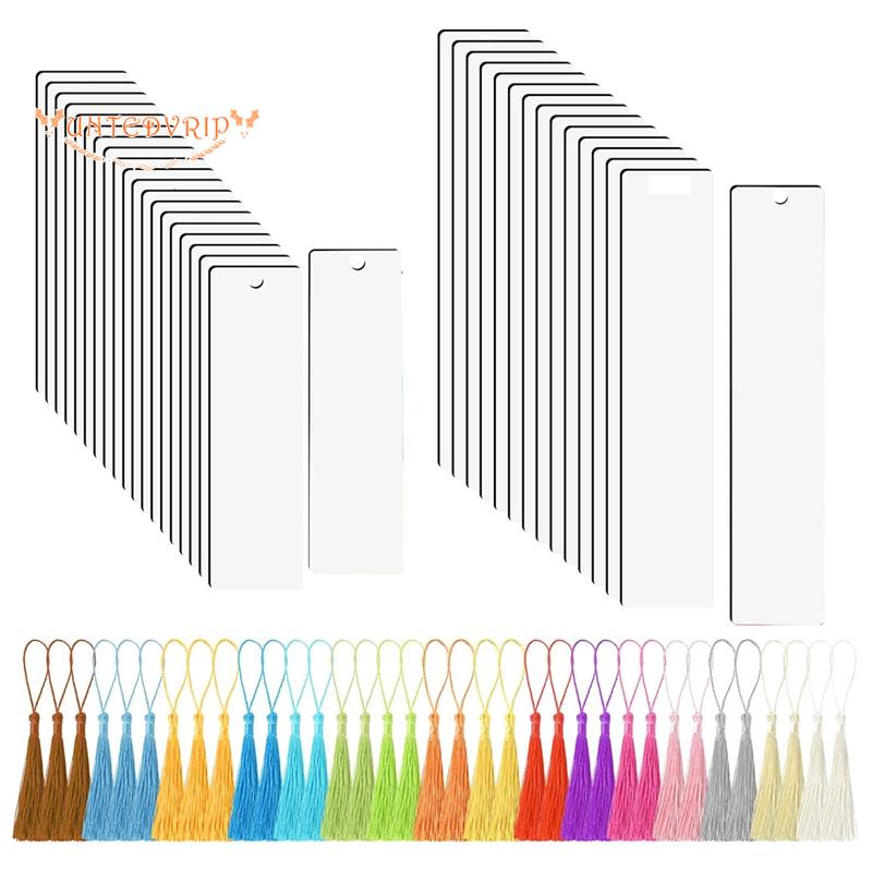 35 Piece Sublimation Bookmark Blank Heat Transfer MDF Bookmarks Blank ...