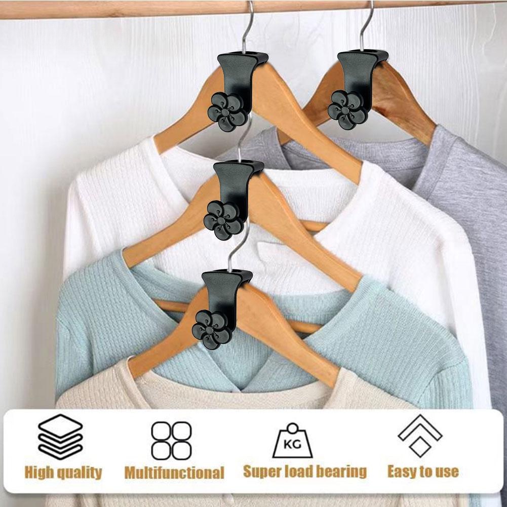 Flower Clothes Hanger Connector Hooks Space Saving Wardrobe Closet ...