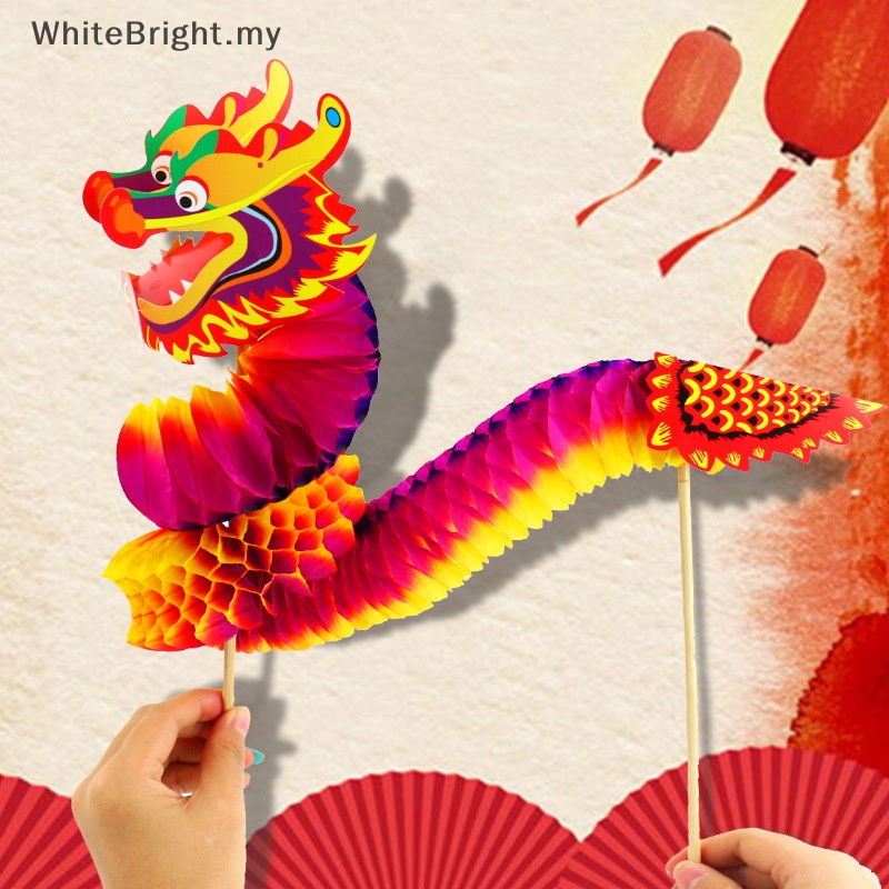 ## 2024 CNY Decor ## DIY Paper Dragon Craft Material Chinese New Year ...