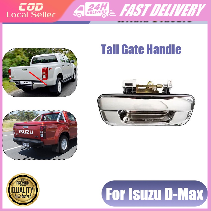 Isuzu D-Max dmax REAR BONNET HANDLE Tail gate handle silver BOOT HANDLE ...