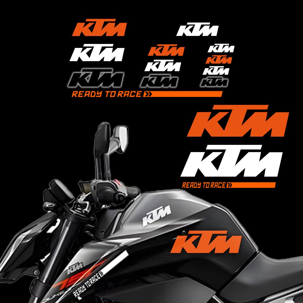 KTM Logo Sticker Motorcycle Fuel Tank Decal Ready To Race Sticker ...