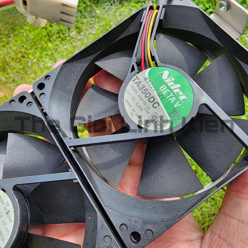 Set Of 2 9cm NIDEC BETA V TA350DC Radiator Fans With Screwdriving ...