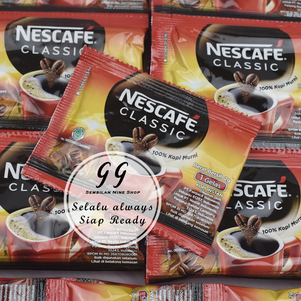 NESCAFE CLASSIC Instant Coffee 2 Gram SACHET Nestle Coffee Instant ...
