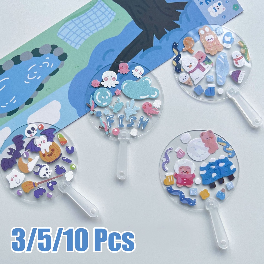 10Pcs Goo Card Handbook Stickers 5cm Mini Guka Fan Kawaii Decoration ...